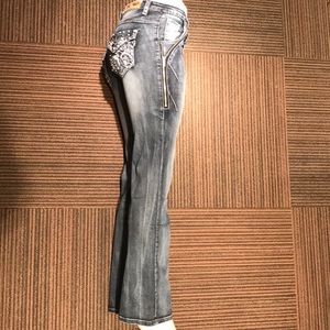 Platinum Plush | Jeans | Bling Motorcycle Rhinestone Pocket Biker Jeans ...